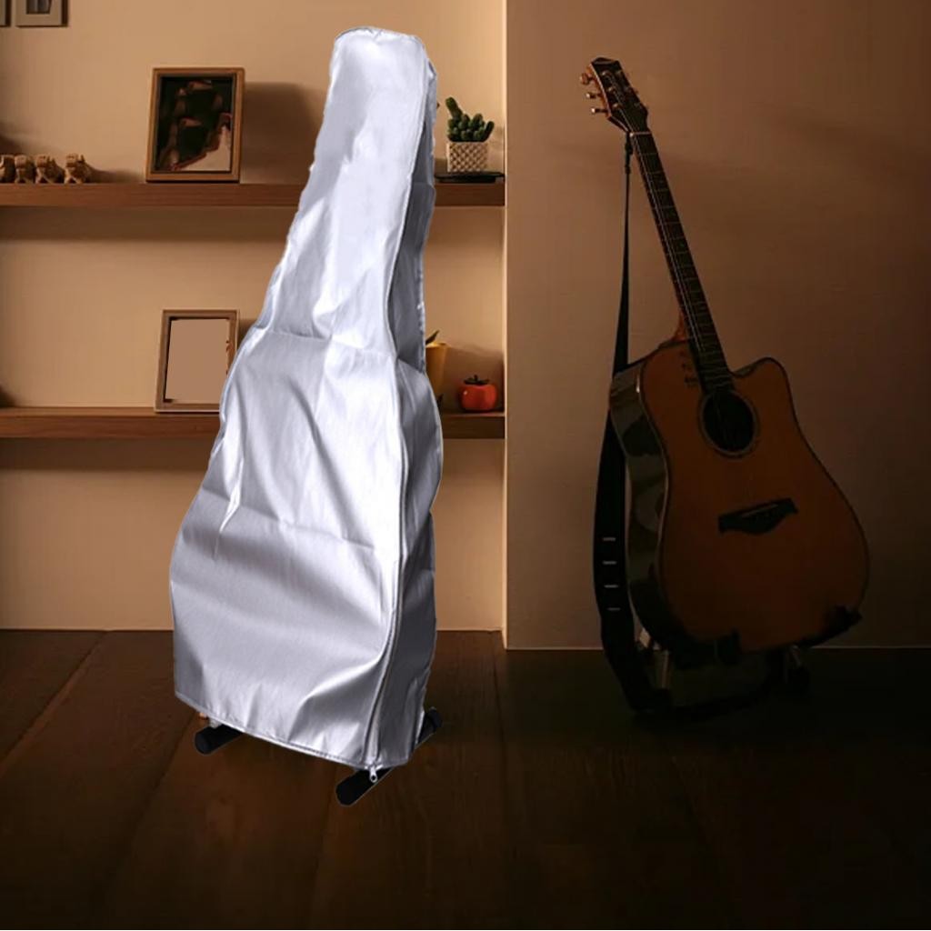 Irfora Guitar Cover Reflective Silver Surface Universal Large and ...