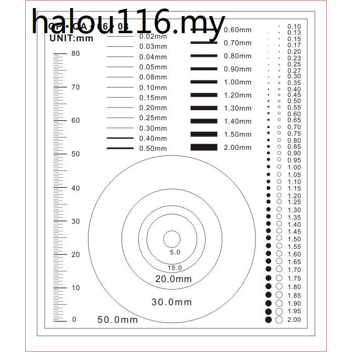 New Style Promotion High-Precision Dot Line Gauge Stain Gauge Black Dot ...