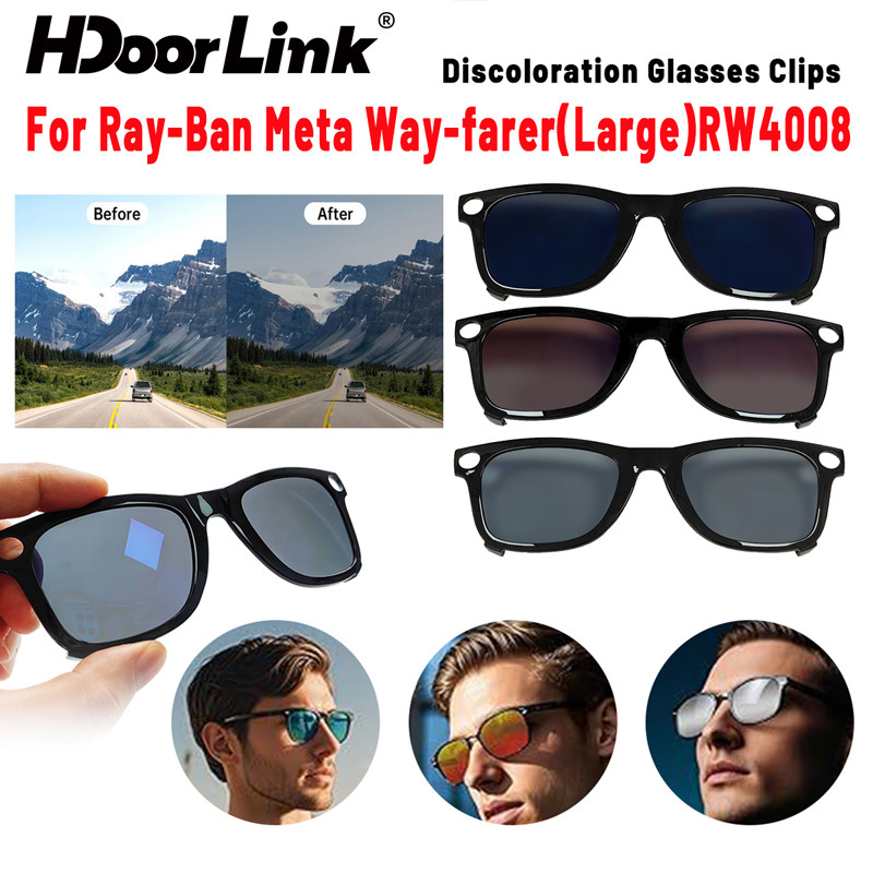 HdoorLink For Ray-Ban Meta Way-farer RW4008 Glasses Clip Colorful ...