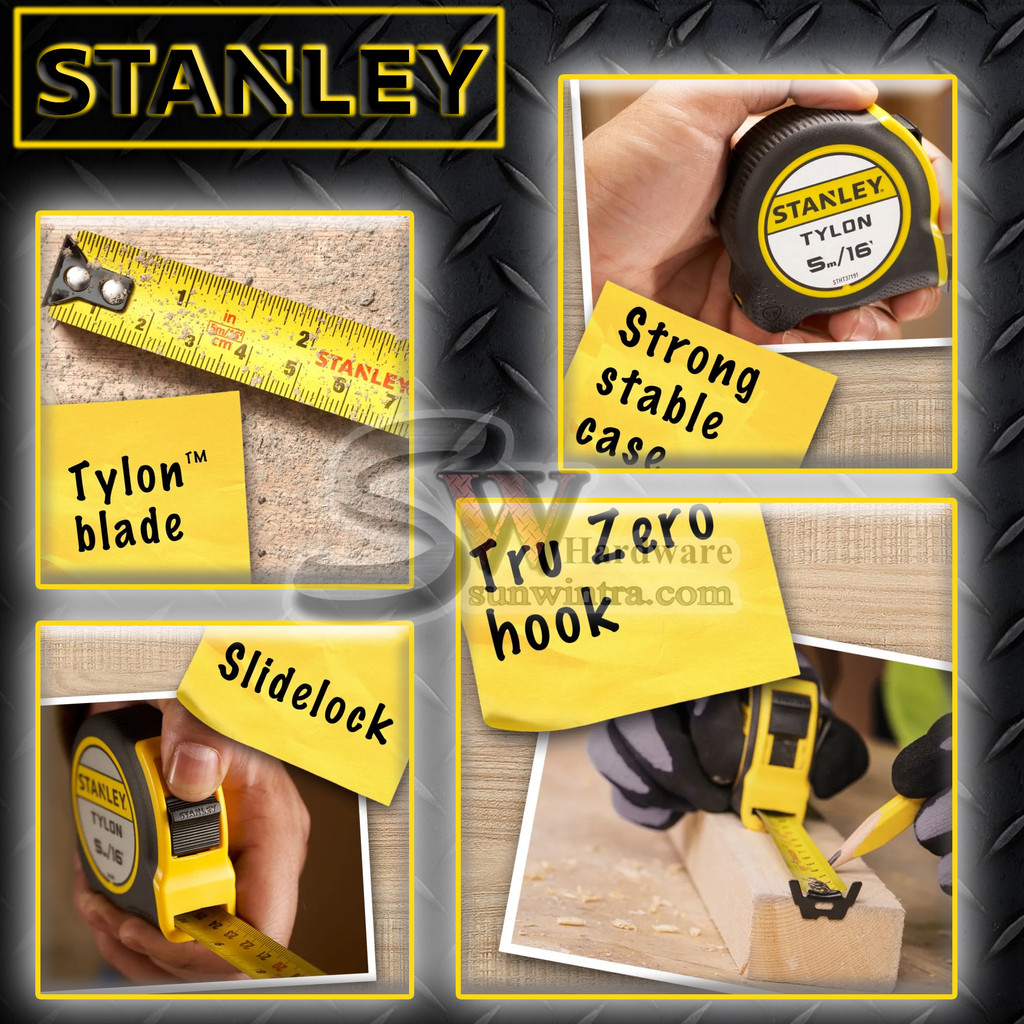 STANLEY Tylon™ MEASUREMENT TAPE STHT37190 3M / STHT36194 5M / STHT36195 ...