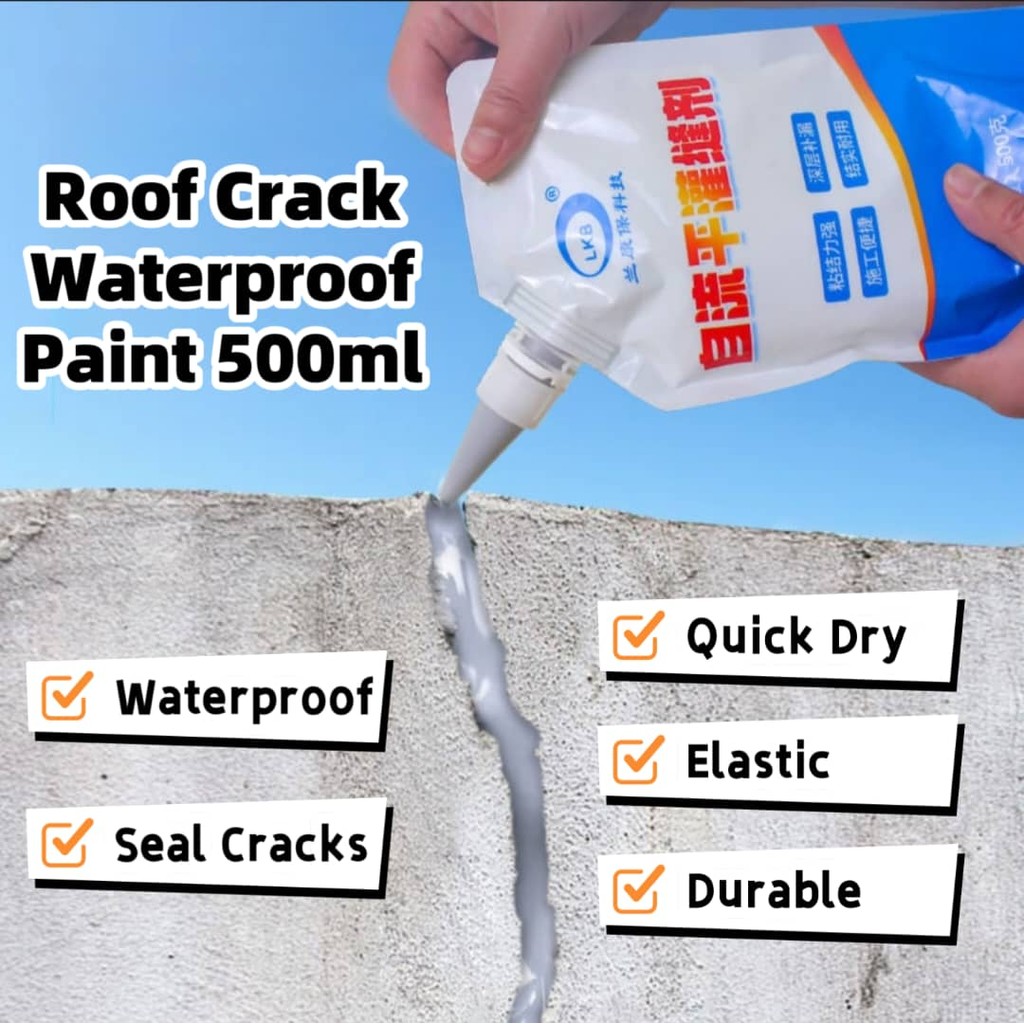 LKB Roof Waterproof Polyurethane Crack Sealant 500ml Caulking Glue ...