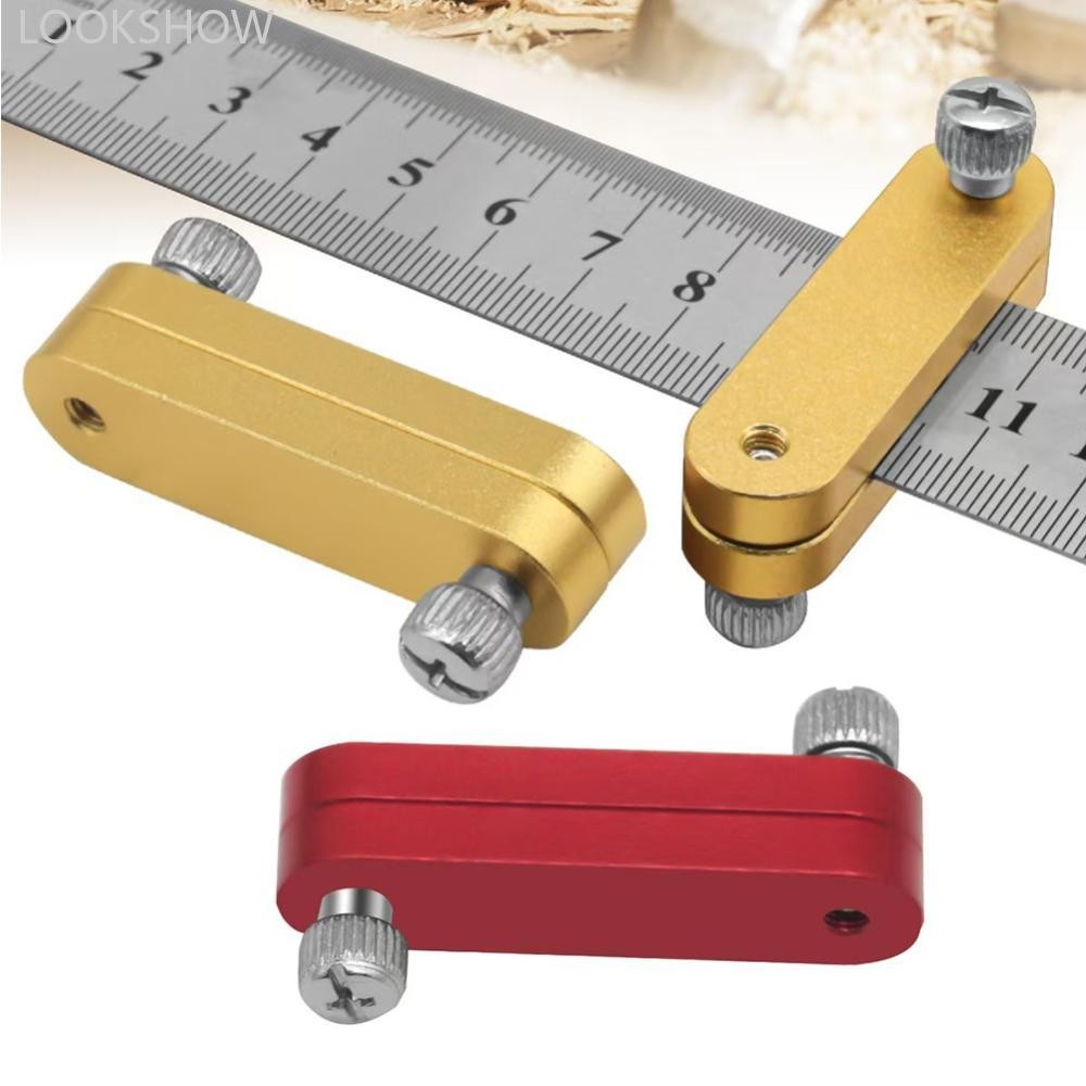 LOOKSHOW Adjustable Aluminum Ruler Stop Marking Gauge Sliding ...