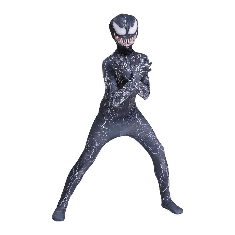 Venom Jumpsuit Halloween COS Costume Marvel Clothes Boys Children ...