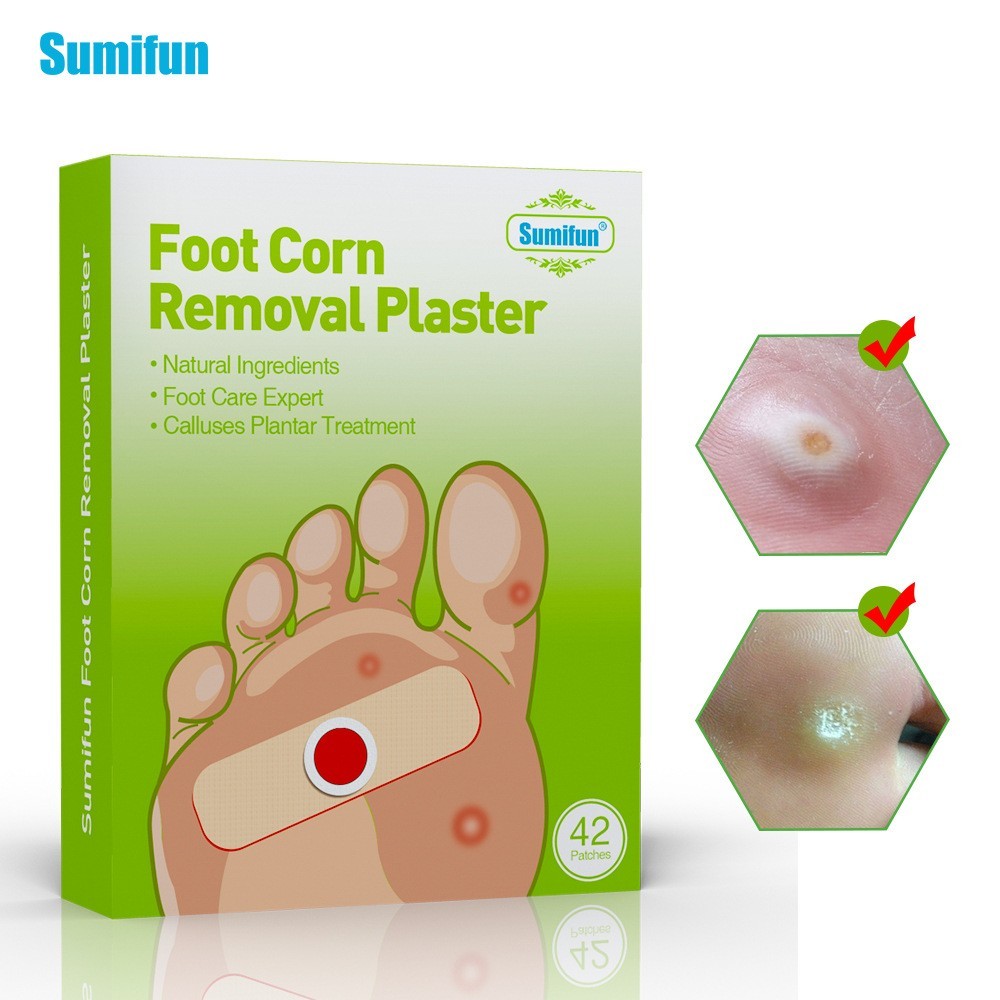 42Pcs Corn Plaster Removes Foot Corn Warts Thorn Calluses Detox ...