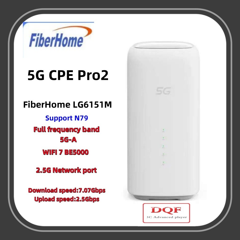 2025 NEW style FiberHome 5G CPE Pro2 LG6151F WIFI 7 Router BE5000 ...