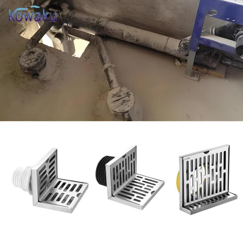 [vsrhkq] Corner Floor Drain on The Wall Side for PVC Pipe, 90-degree ...