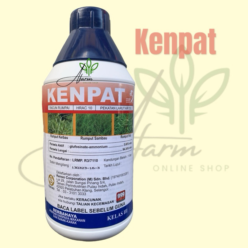 KENPAT / 1 LITER Racun Rumpai / Rumput Sambau + Kerbau + Pait ...