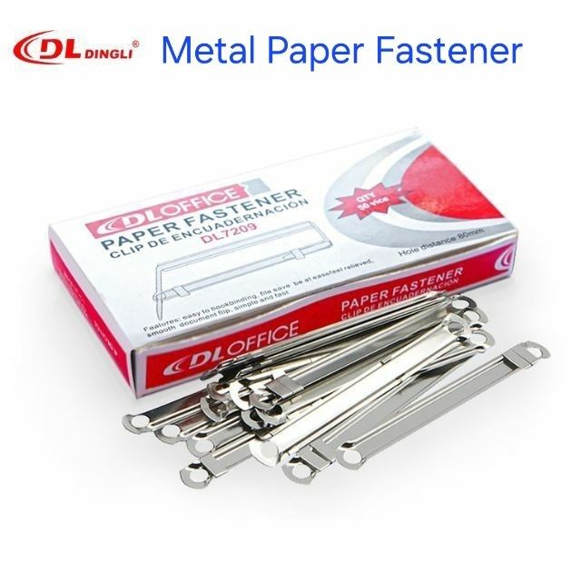 DingLi DL Office Metal Paper Fasteners DL7209 / Cherry 850 8cm 50s ...