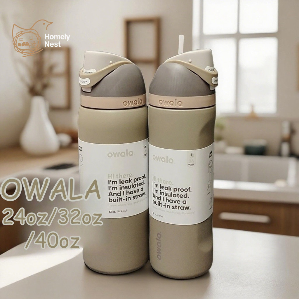 White Box! Owala FreeSip Tumbler 24oz 32oz 40oz Down To Earth Stainless ...