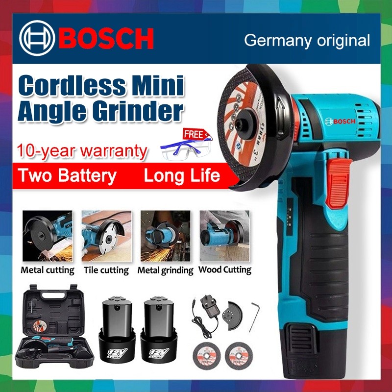 Bosch Mini Angle Grinder Cordless Mesin Gerinda Tangan Brushless ...