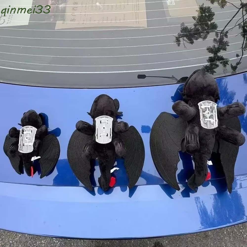 QINMEI Toothless Car Decoration, Flying Dragon Stuffed Animal How To ...