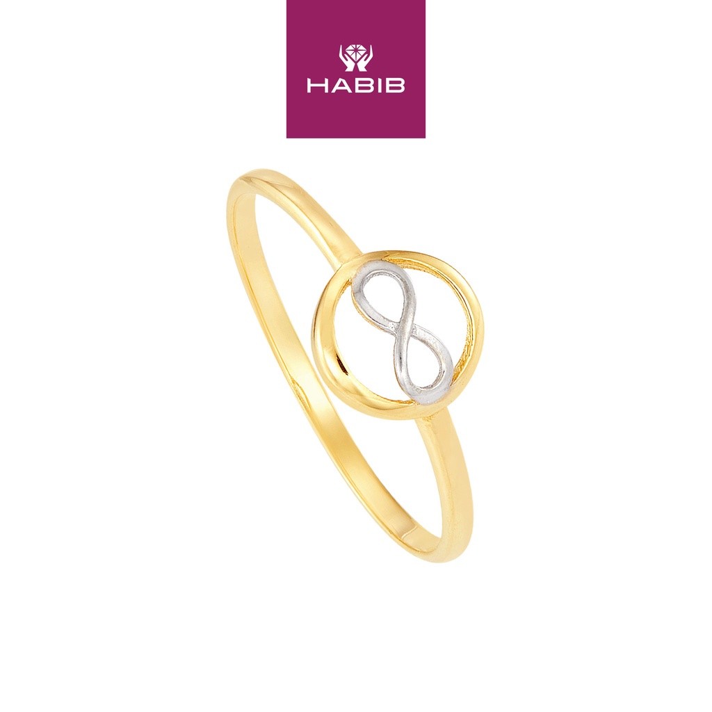 HABIB 375/9K Yellow and White Gold Ring MNM250(R) | Shopee Malaysia