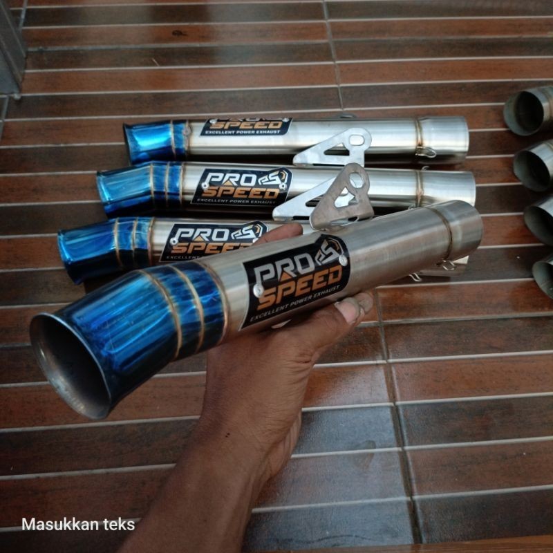 Exhaust blue tip Pro speed canister pipe blue tip inlet 51mm (Unit ...