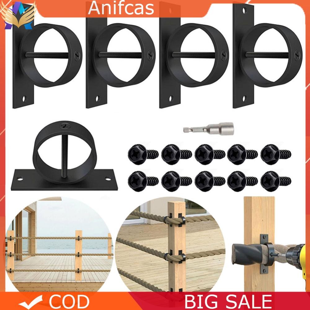 Stainless Steel Securing Rope Drop Ring Brackets with Cross Screw Rope ...