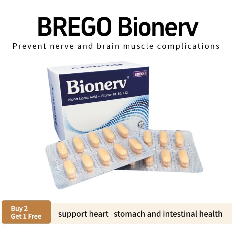 Bionerv Alpha Lipoic Acid with Vitamin B Complex 60 Tablets B1 B6 B12 ...