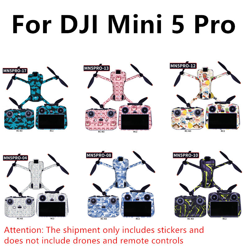 For DJI Mini 5 Pro Body Sticker RC2/RC-N3 with Screen Remote Control ...