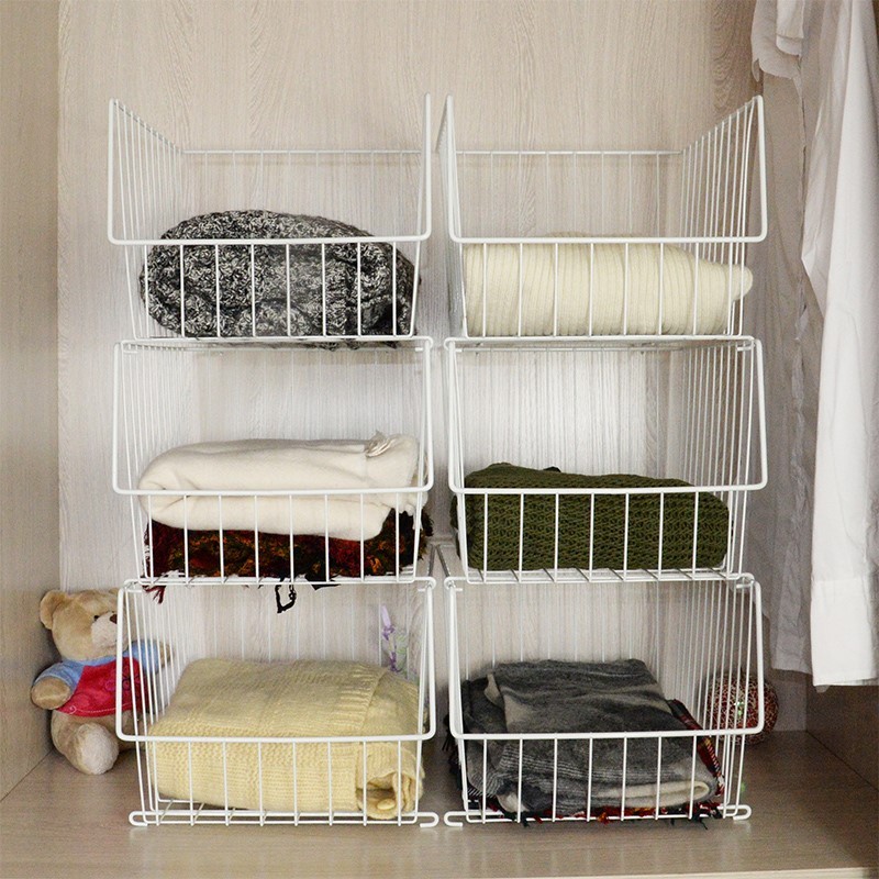 New Style Wardrobe Storage Pull Basket Wardrobe Storage Rack Layered ...