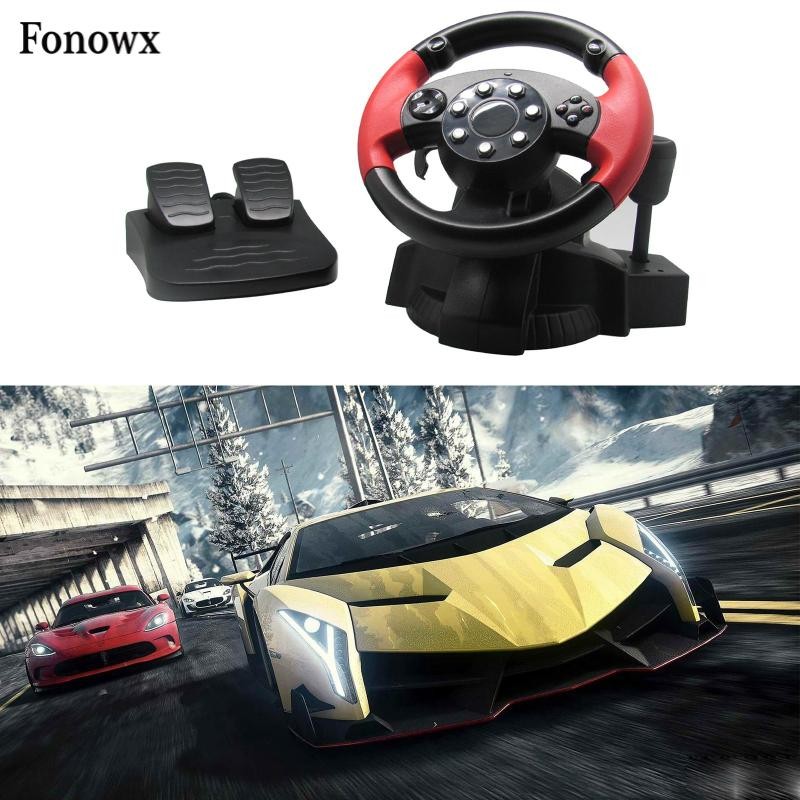 [AbabixaMY] Gaming Racing Simulator Vibration PC Steering Wheel & Pedal ...
