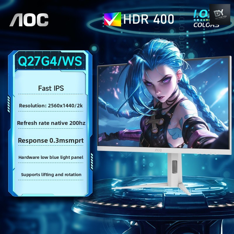 aoc gaming monitor 27 inch 200hz computer monito curved monitor 2k HD ...