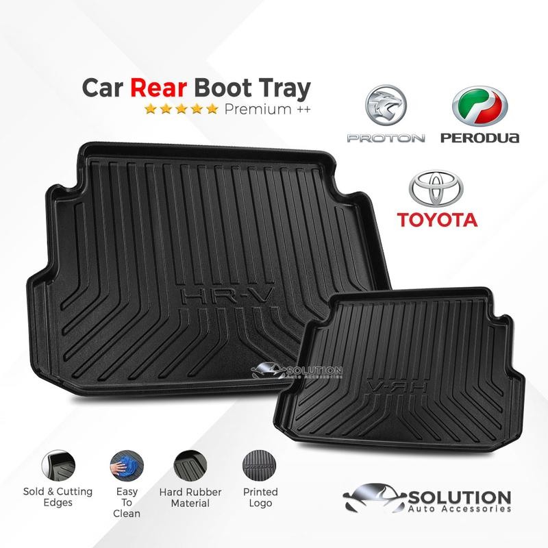 Kereta Carpet Premium Quality Car Rear Trunk Cargo Boot Tray Perodua ...