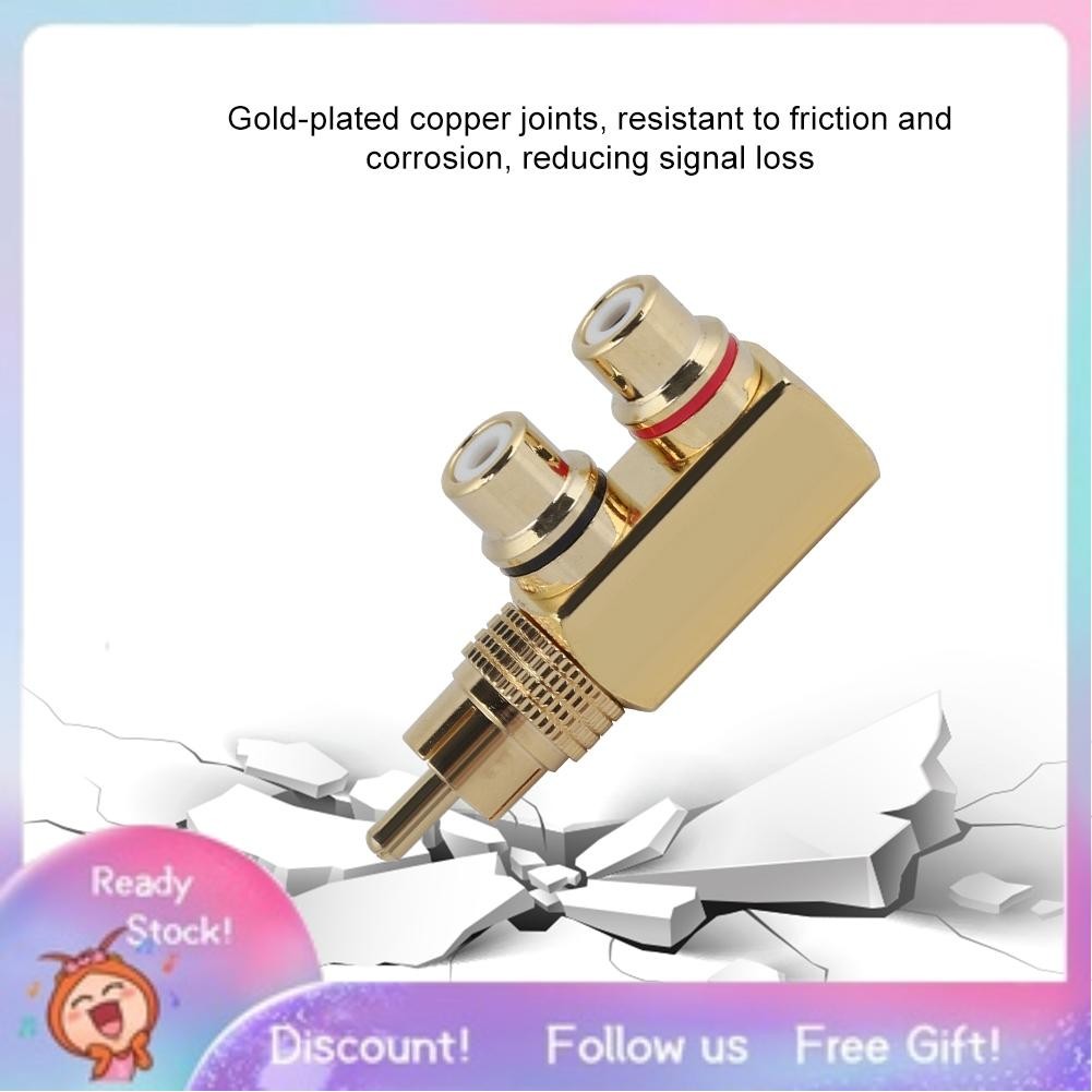 ujewndju-my SUNGOOYUE Male to 2 Female AV Splitter Plug for Audio Video ...