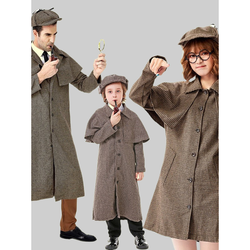 Sherlock Clothing!Halloween Parent-Child Sherlock Holmes costume ...