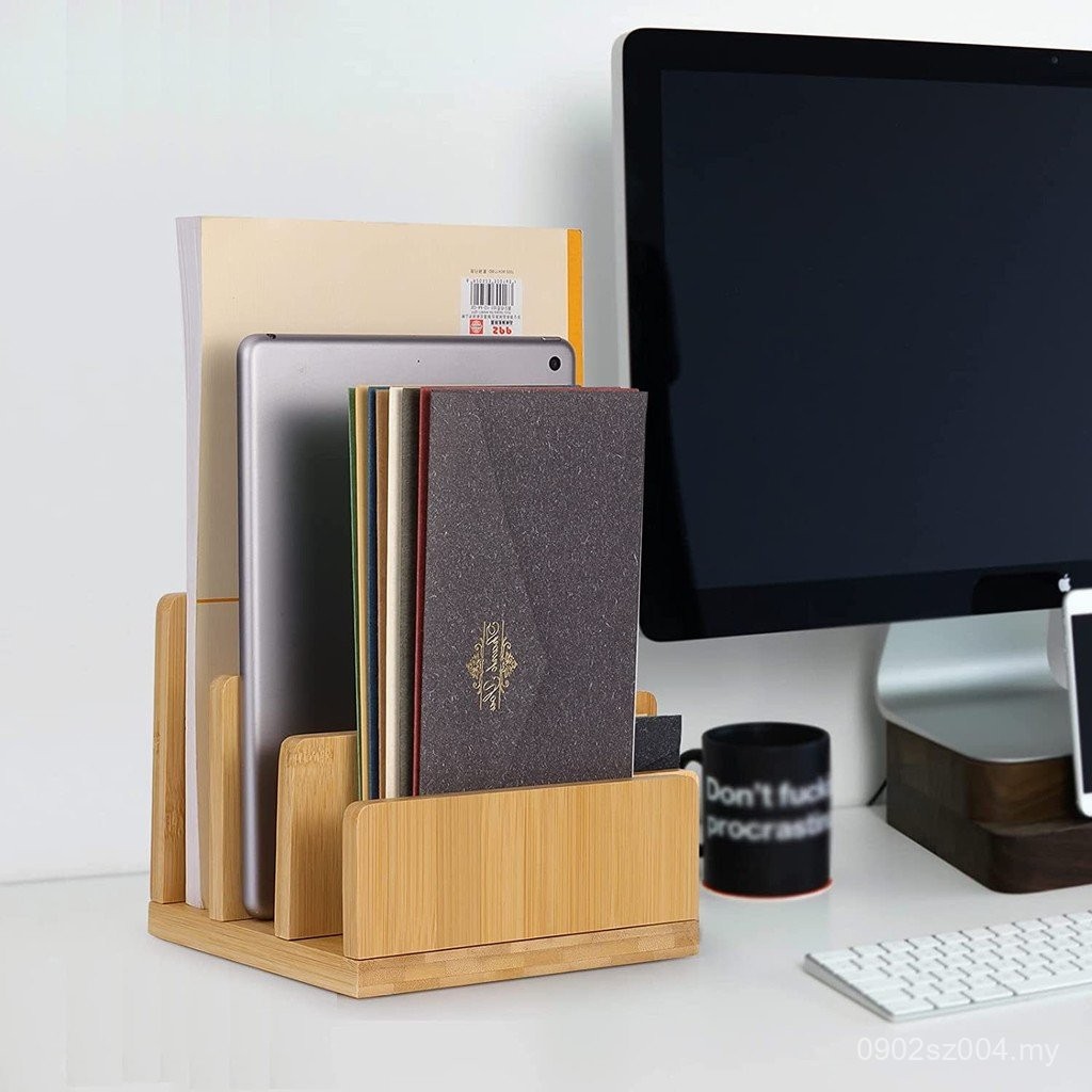 Storage Storage Office Supplies Storage Rack Bookshelf Desktop Bamboo ...