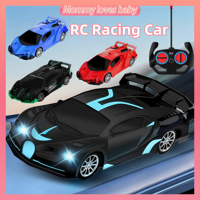 1:18 Remote Control Racing Car with LED Light Manually Control High ...