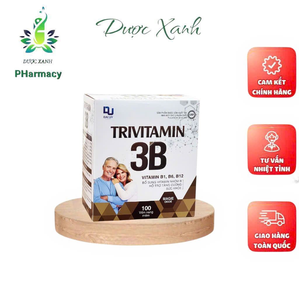 Genuine Trivitamin 3B - helps supplement Vitamin B1, B6, B12 to support ...