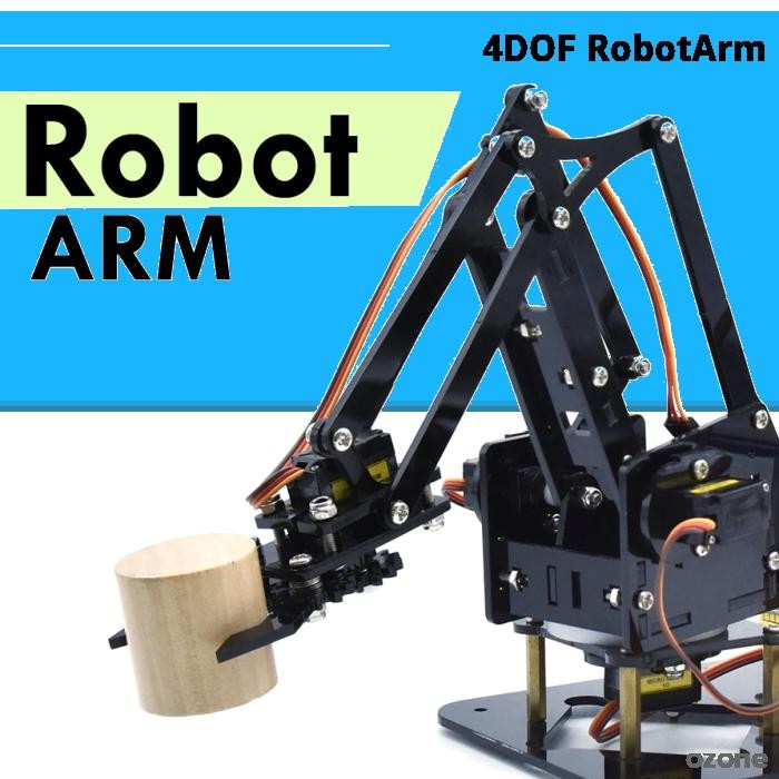 4 DOF Robotic Arm Acrylic Un-assemble Arm-only | Shopee Malaysia