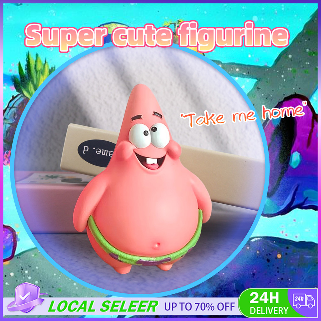 Kawaii Patrick Star Toys SpongeBob SquarePants Anime Patrick Star ...
