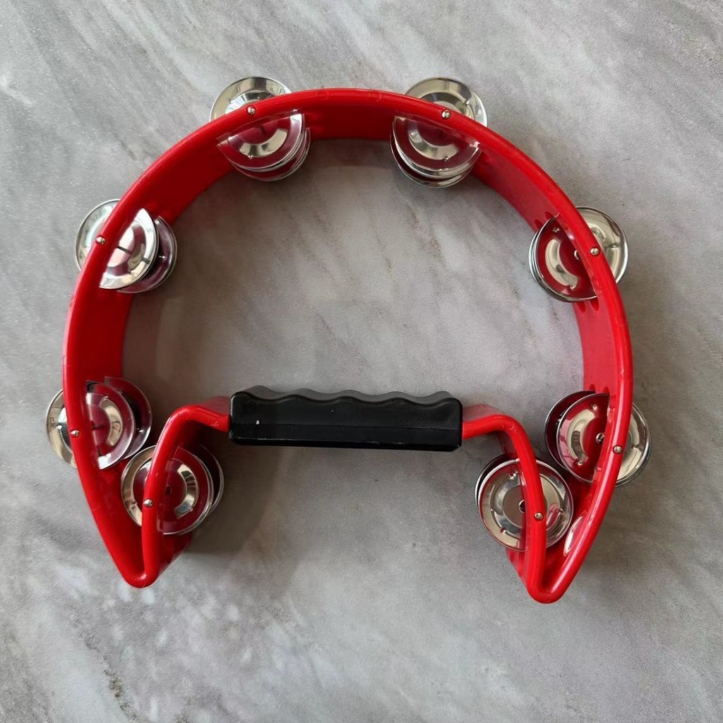 Single Row Rattle Hand Rattle KTV Tambourine Hub Ring Orff Musical ...