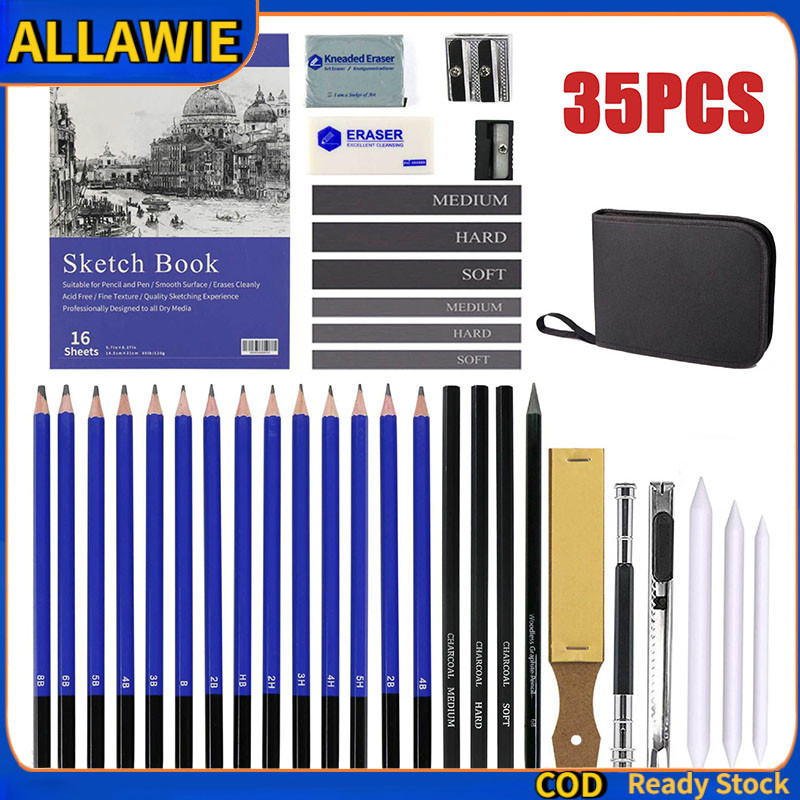 26/35Pcs/Set Sketch Pencil Set Drawing Sketch Coloring Set Drawing ...