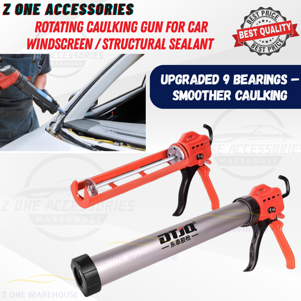 💥10"/15"💥 ROTATING CAULKING GUN FOR CAR WINDSCREEN GLUE / STRUCTURAL ...
