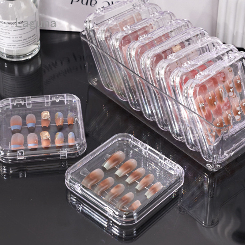 [Laguna] Acrylic False Nail Storage Box Jewelry Gift Box For DIY Press ...