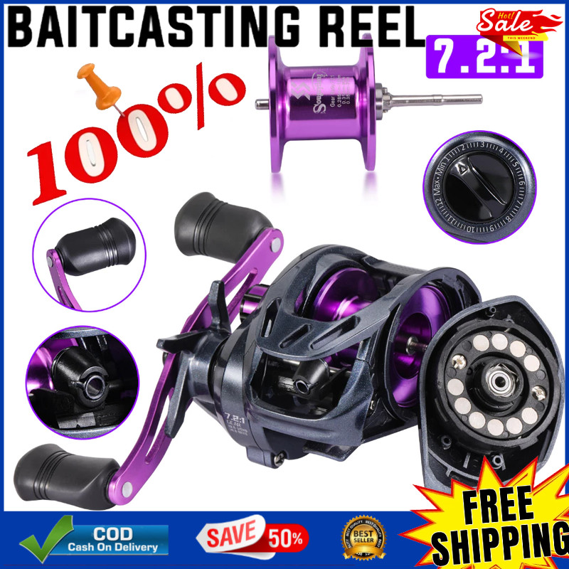 Sougayilang fishing reel 18+1BB 7.2:1 Rotation speed ratio bc reel ...