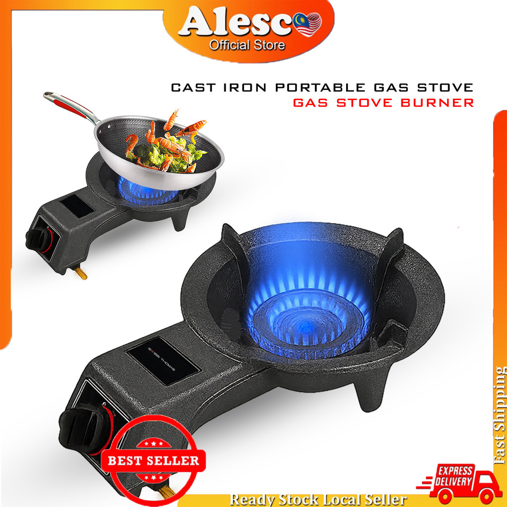 Alescomall LPG Cast Iron Burner Head Gas Stove Dapur Gas Besi Tuang ...