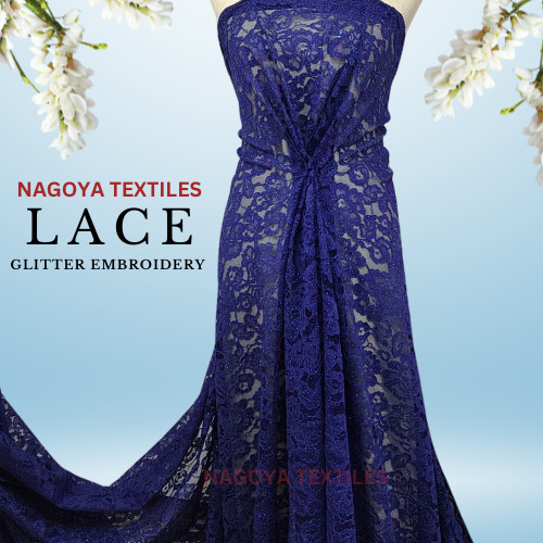 Kain Lace Sulam Glitter 58 inch Nagoya Textiles ( KLSGWC ) | Shopee ...