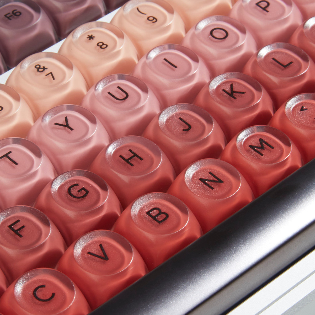 Lipstick Semi Transparent PC Keycap 132 Keys HOA Profile Double Shot ...