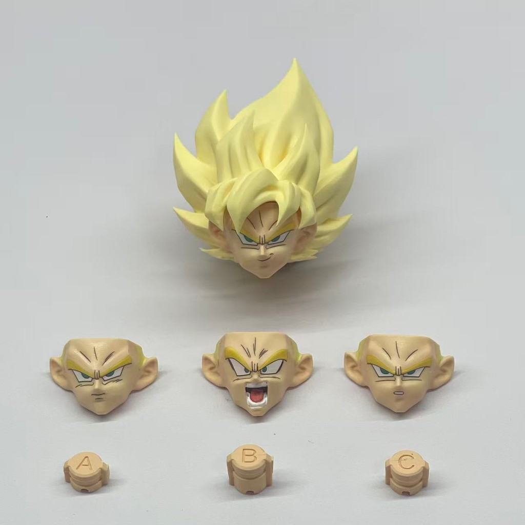 PT SHF Dragon Ball Super Saiyan Battle-Damaged Head Sculpt Accessory ...
