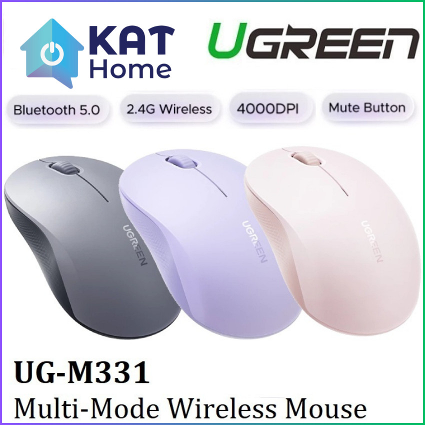 UGREEN M331 WIRELESS MOUSE 3-BUTTON SILENT 2.4G WITH USB MINI RECEIVER ...