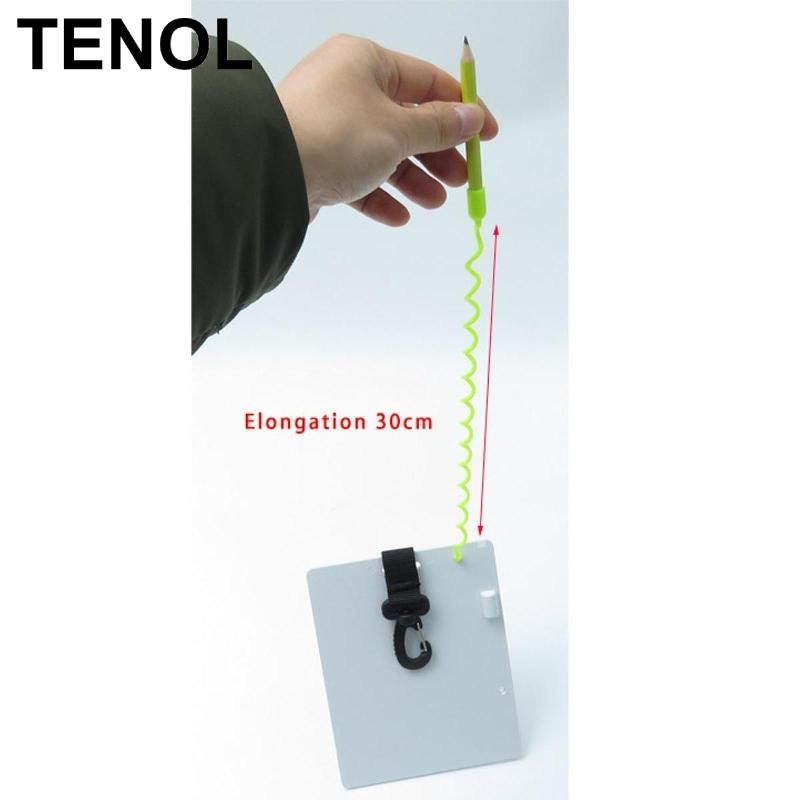 TENOL Underwater Writing Dive Slates with Swivel Clip And Pencil ...