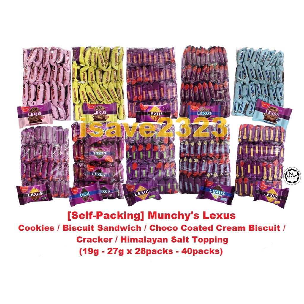 [Self-Packing]Munchy's Lexus Cookies/Biscuit Sandwich/Choco Coated ...