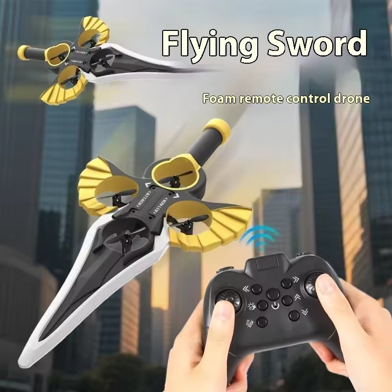 2.4G Remote Control Stunt Flying Sword Aircraft Gravity Sensing RC ...