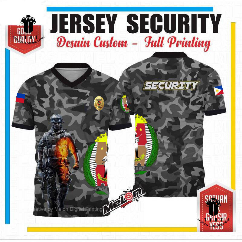 SECURITY T-SHIRT for Men and Women FULL SUBLIMATION T-SHIRT 3D Shirt ...
