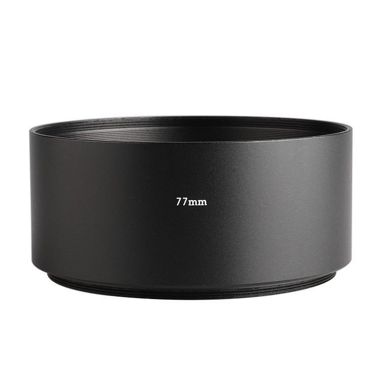 Hot Sale Recommended 77mm Metal Medium Telephoto Lens Hood Straight ...