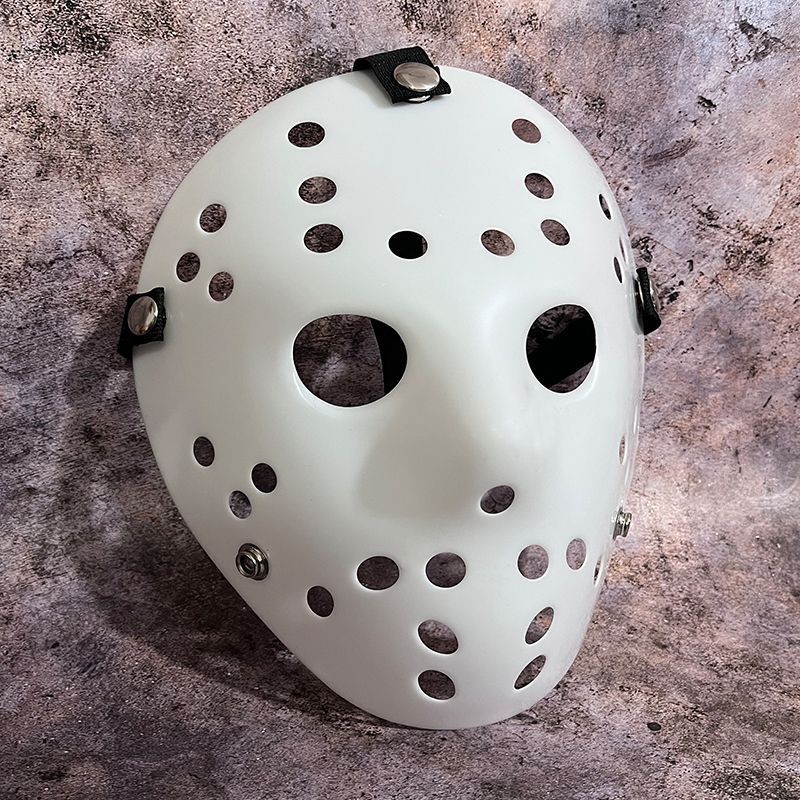 Halloween Full Face Jason Mask Funny Scary COS Makeup Script Secret ...