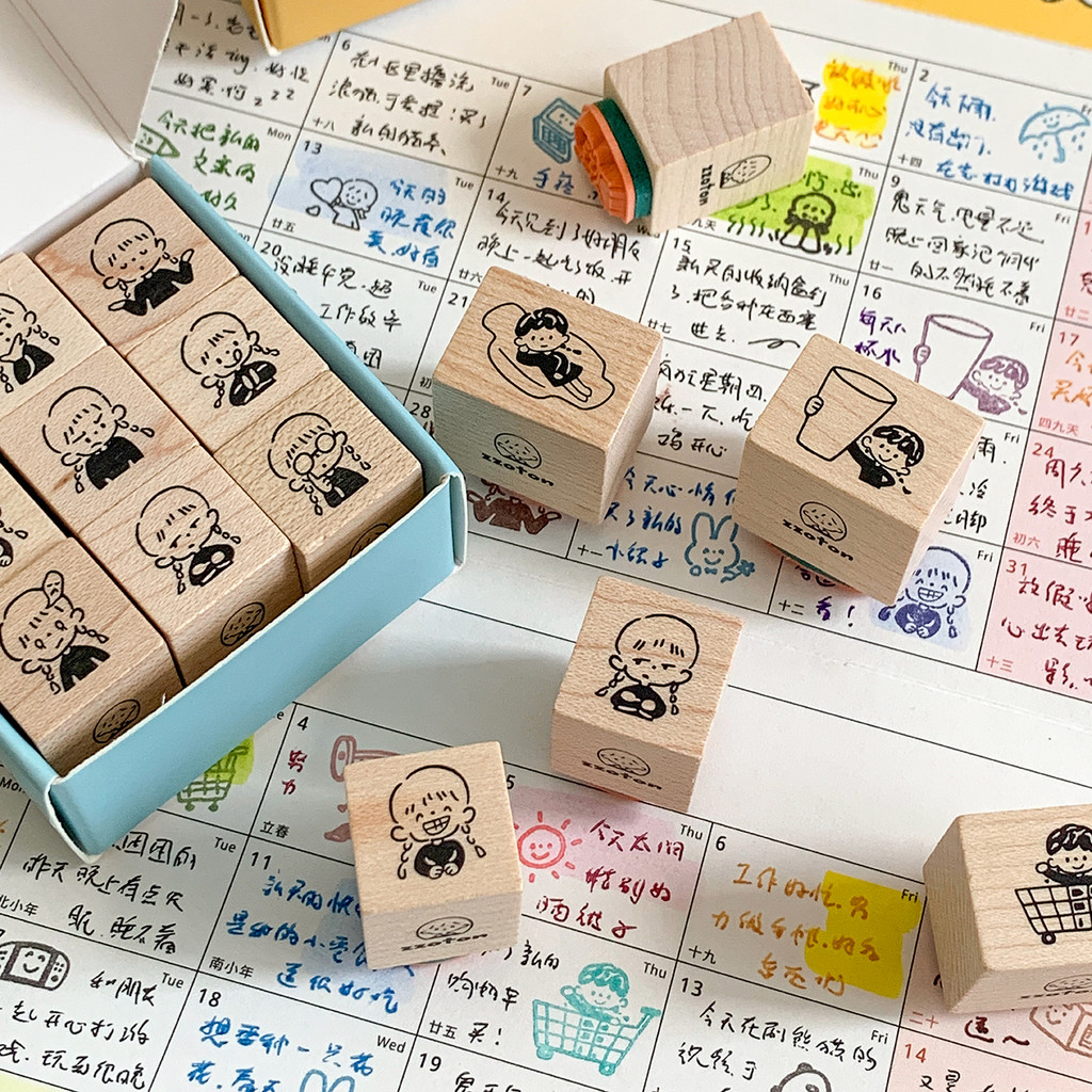 [First Bomb Single Seal] Zhuoda Seal Wooden Azhuo Emoticon Action Maple ...