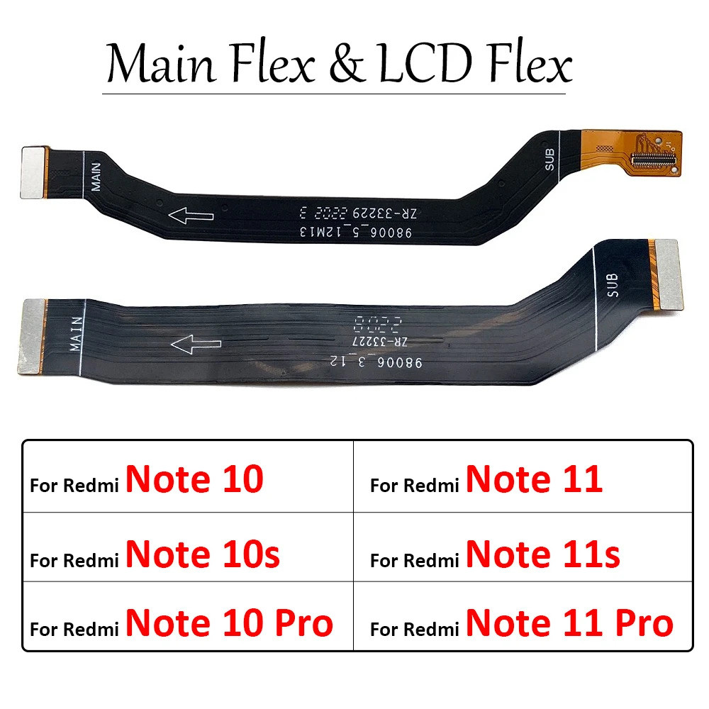 Original New For Xiaomi Redmi Note 10 10s 11 11s Pro 4G 5G Main FPC LCD ...