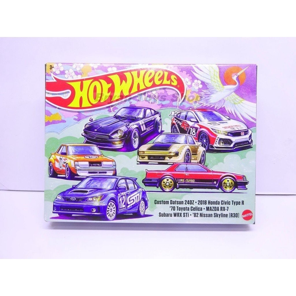 【In stock】Hot Wheels Japanese Themed Set Of 6 Datsun 240Z Civic Skyline ...